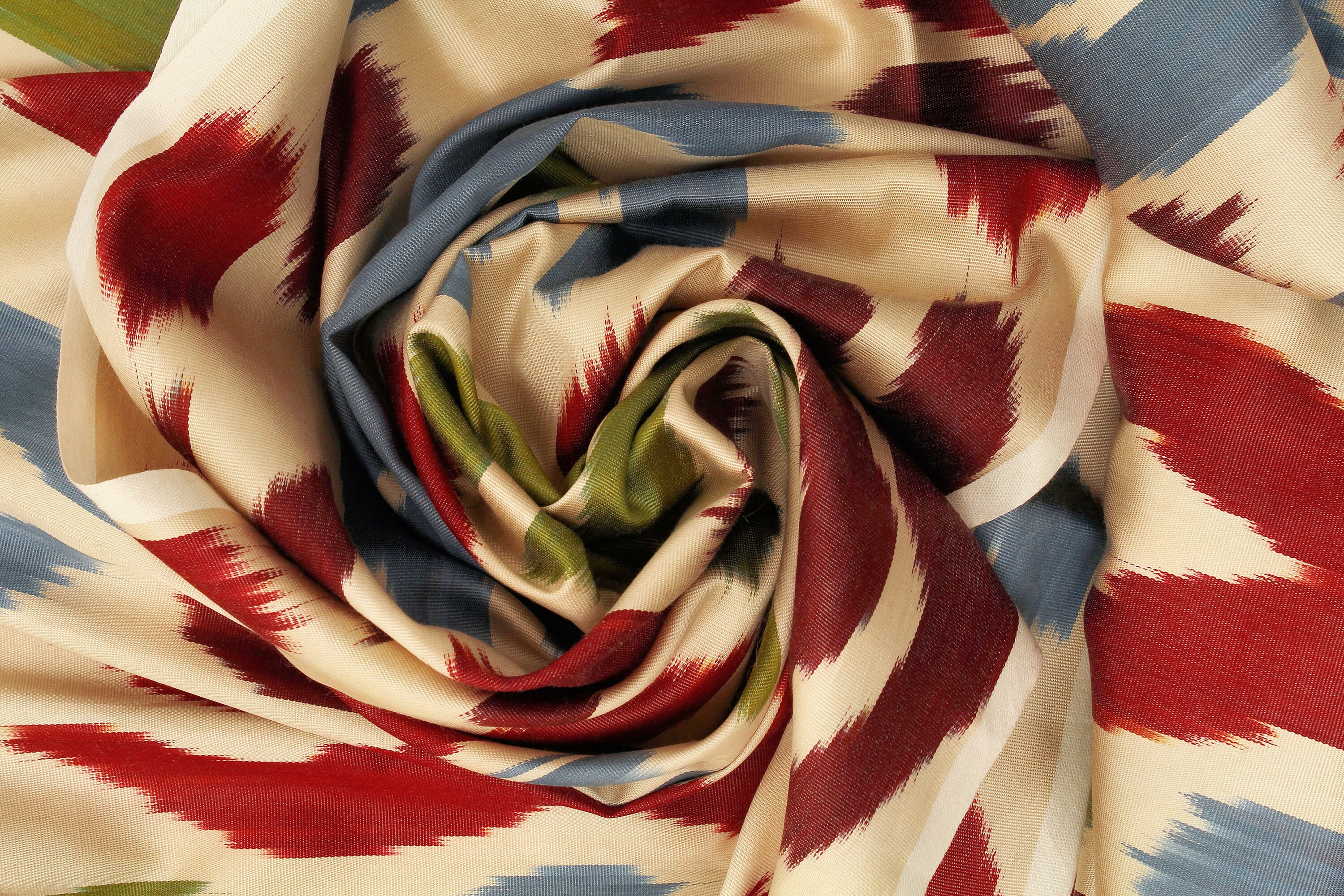 Colorful Silk Ikat Fabric - Natural Ikat Fabric Pattern, Upholstery ...