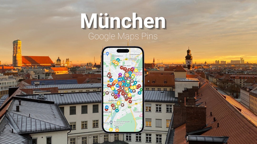 Google Maps Pins Munich DE - Etsy