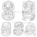 Pocket House Coloring Pages: 55 Cozy Kawaii Illustrations (digital ...