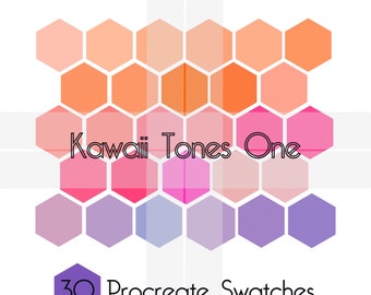 Kawaii Pastel Tone Colour Palette Procreate Digital Art Color Pastels ...
