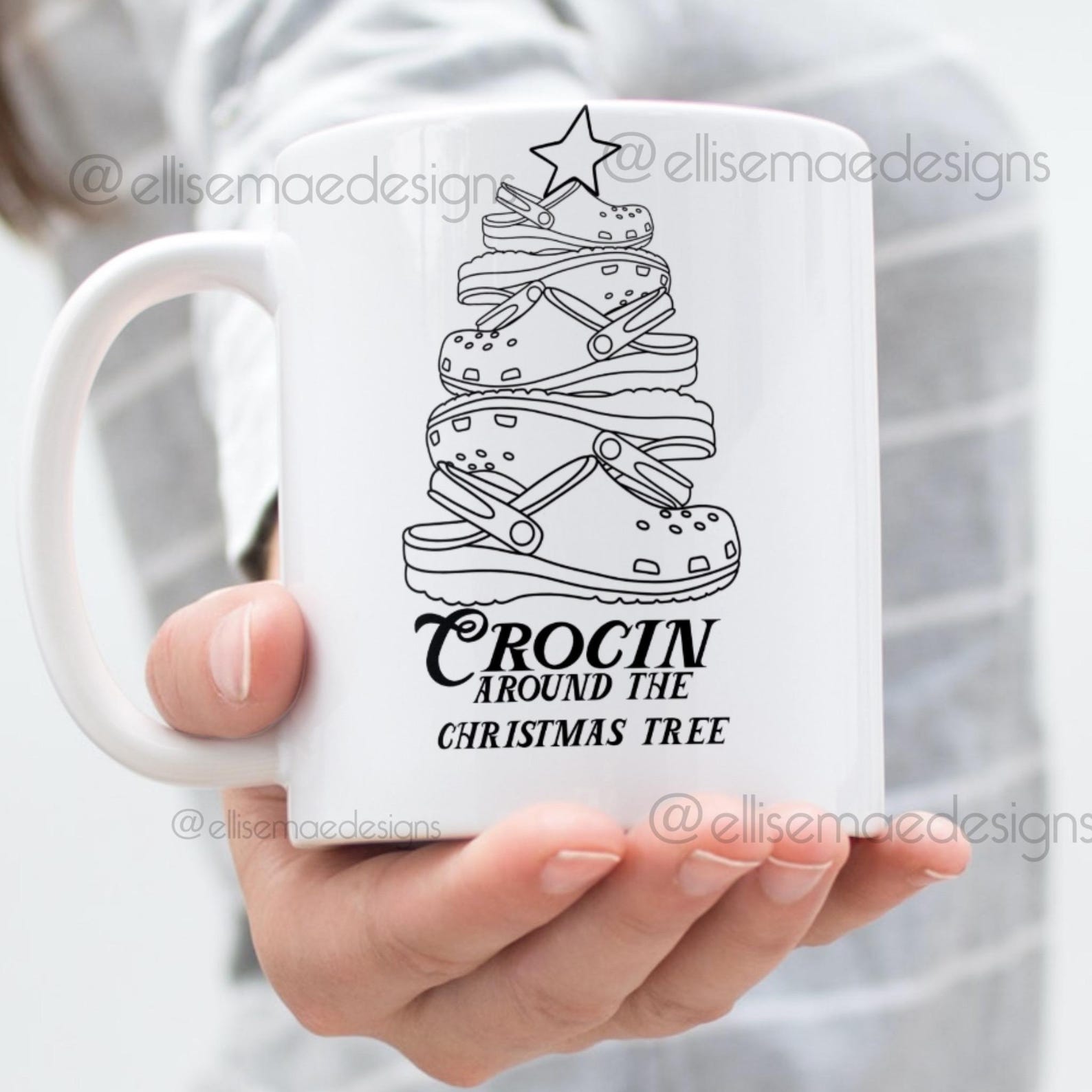 Christmas Croc Shoe Tree: Sublimation Cricut Cut File (digital Download ...