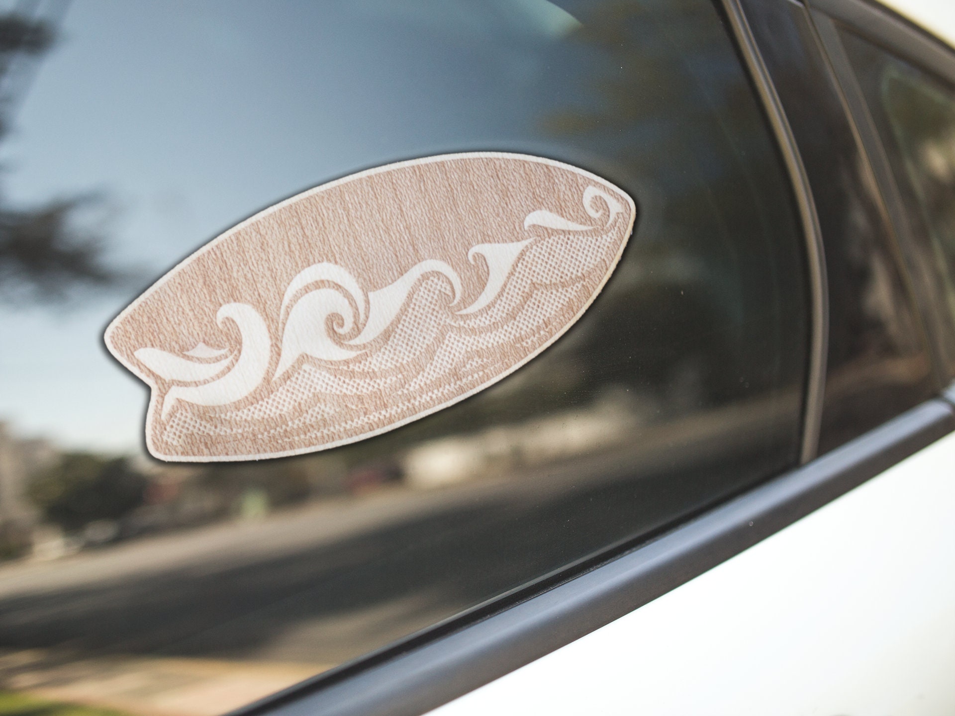 Wooden Sticker | Wood Sticker | Surfboard Sticker | Wood Decal ...