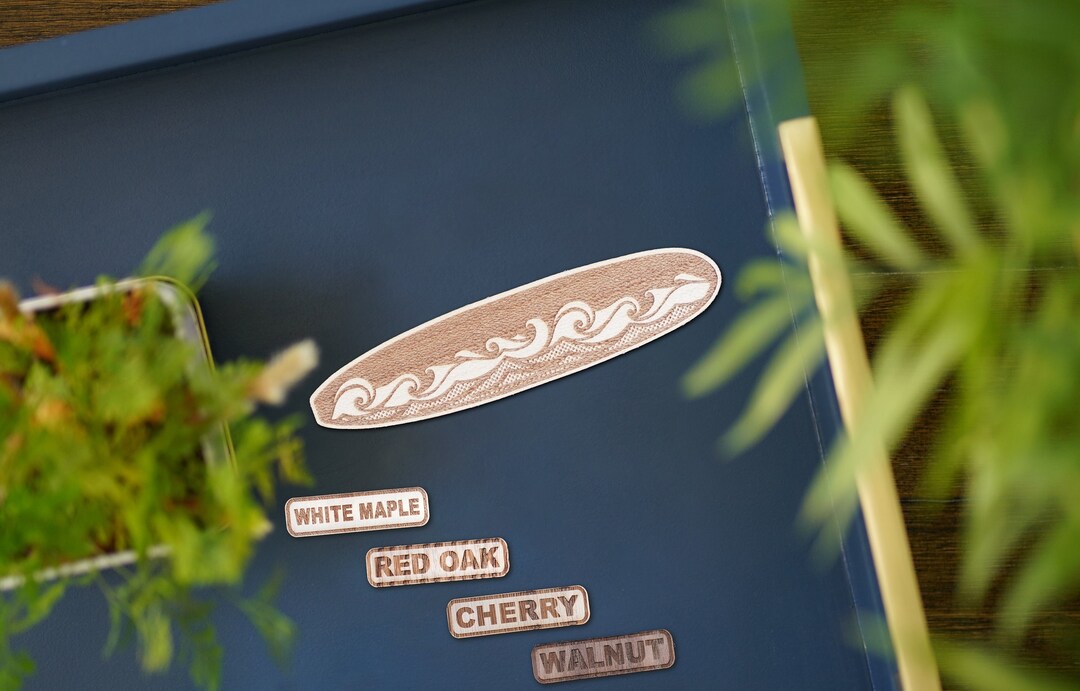 Wooden Sticker | Wood Sticker | Surfing Sticker | Wood Decal ...