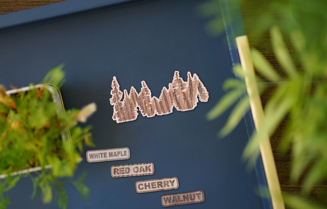 Wooden Sticker | Wood Sticker | Tree Sticker | Forest Sticker ...
