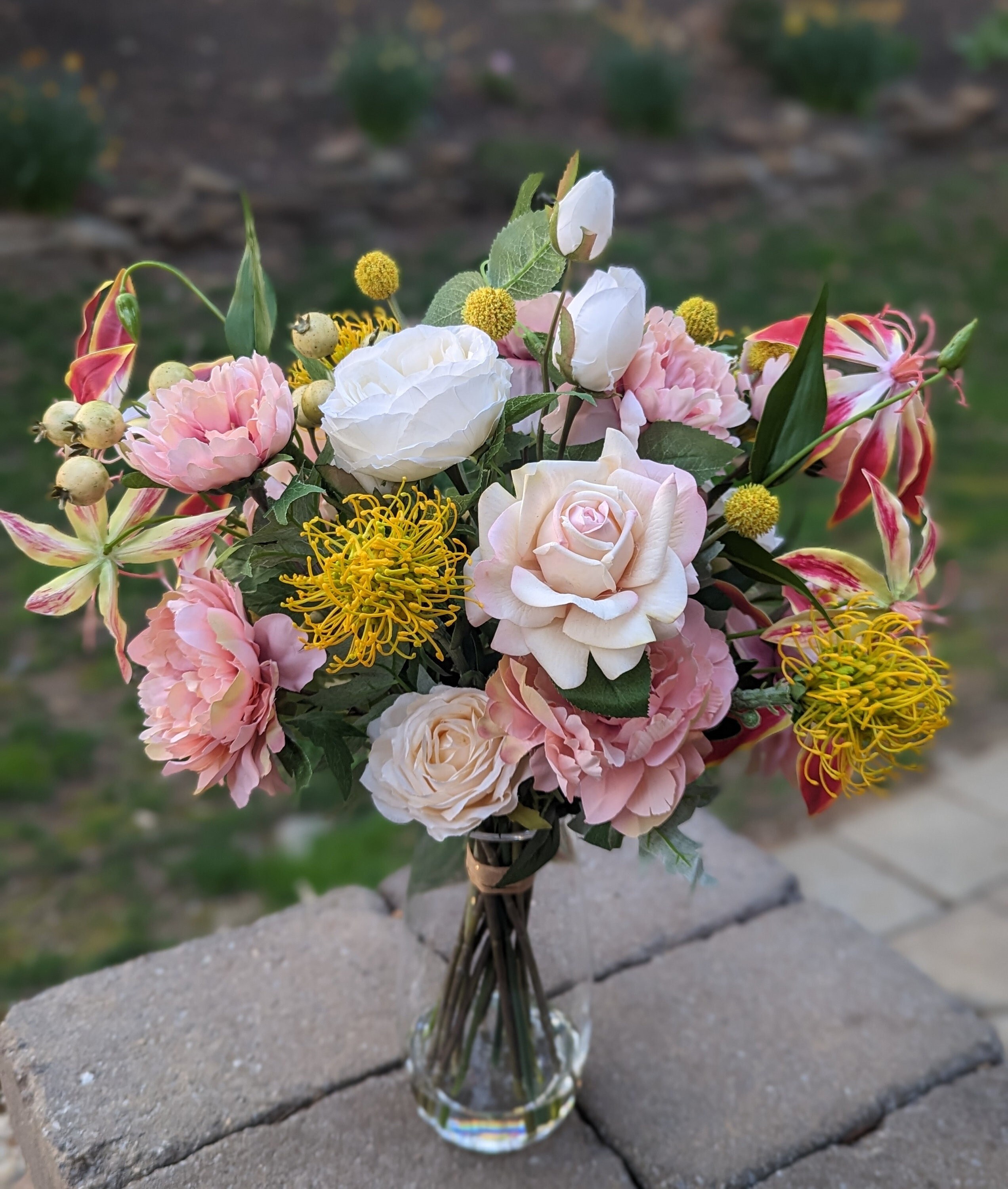 Large SPRING Mix Floral Arrangement 23, English Garden Flowers, Real ...