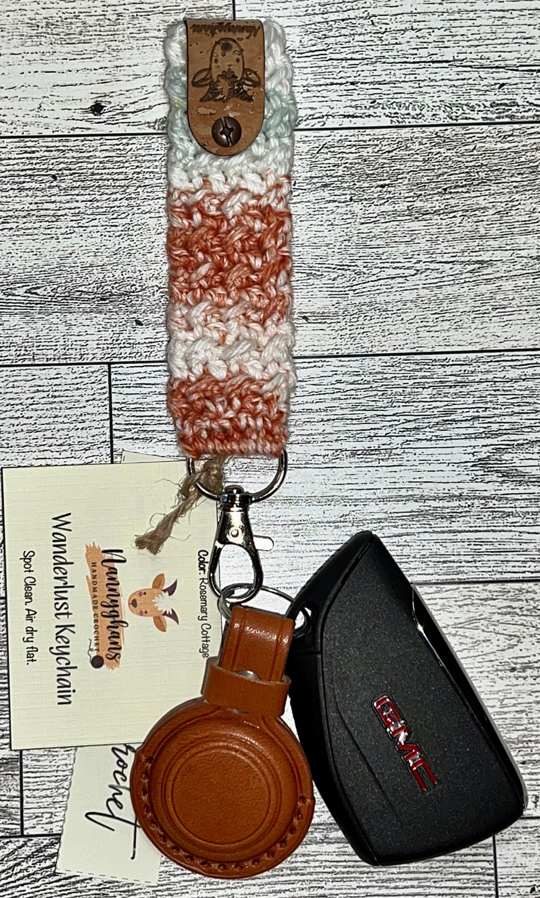 Wanderlust Keychain in Rosemary Cottage - Etsy