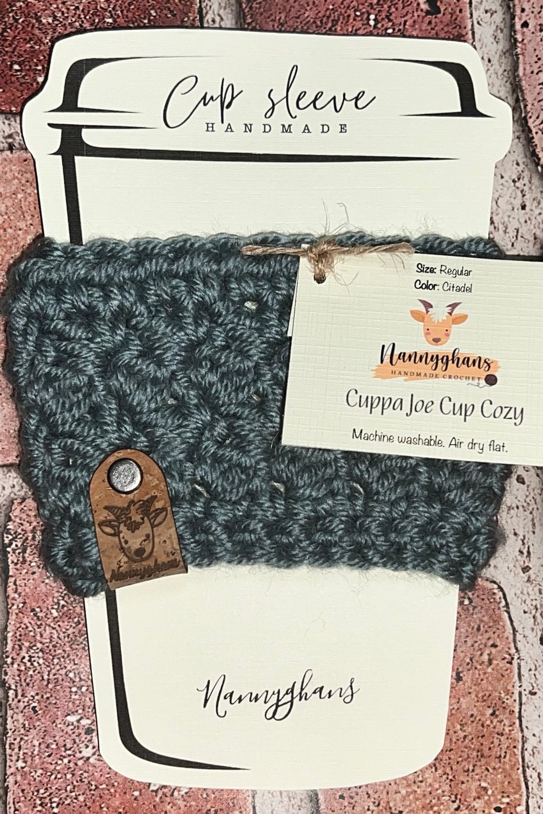 Cuppa Joe Cup Cozy in Citadel (regular) - Etsy