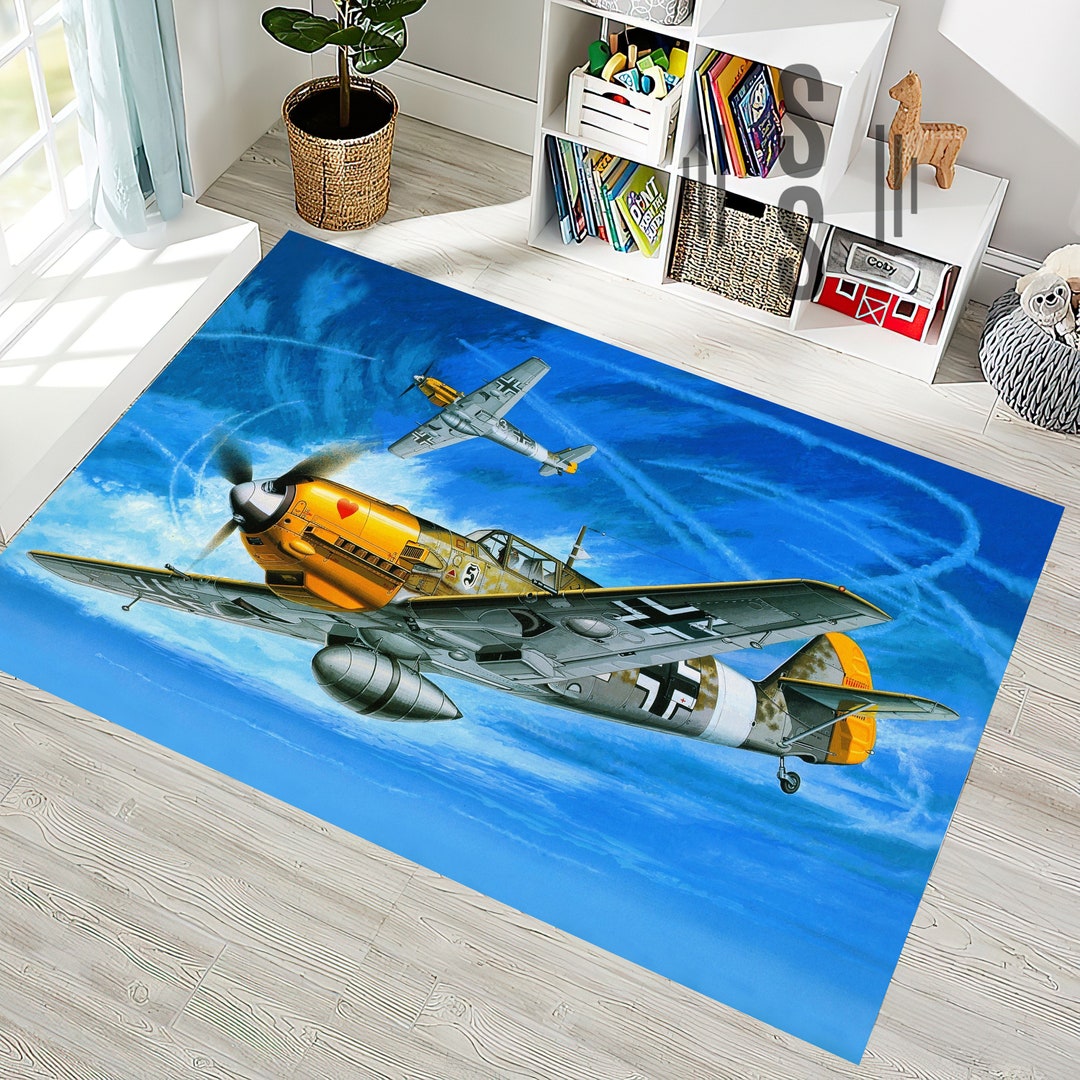 Messerschmitt Bf 109 Luftwaffe Battle of Britain Rug, Royal Air Force ...