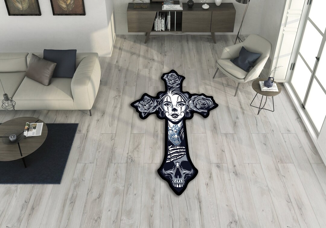 Sign of the Cross Rug, Christian Rug, Catholic Art Rug, Christian Art ...
