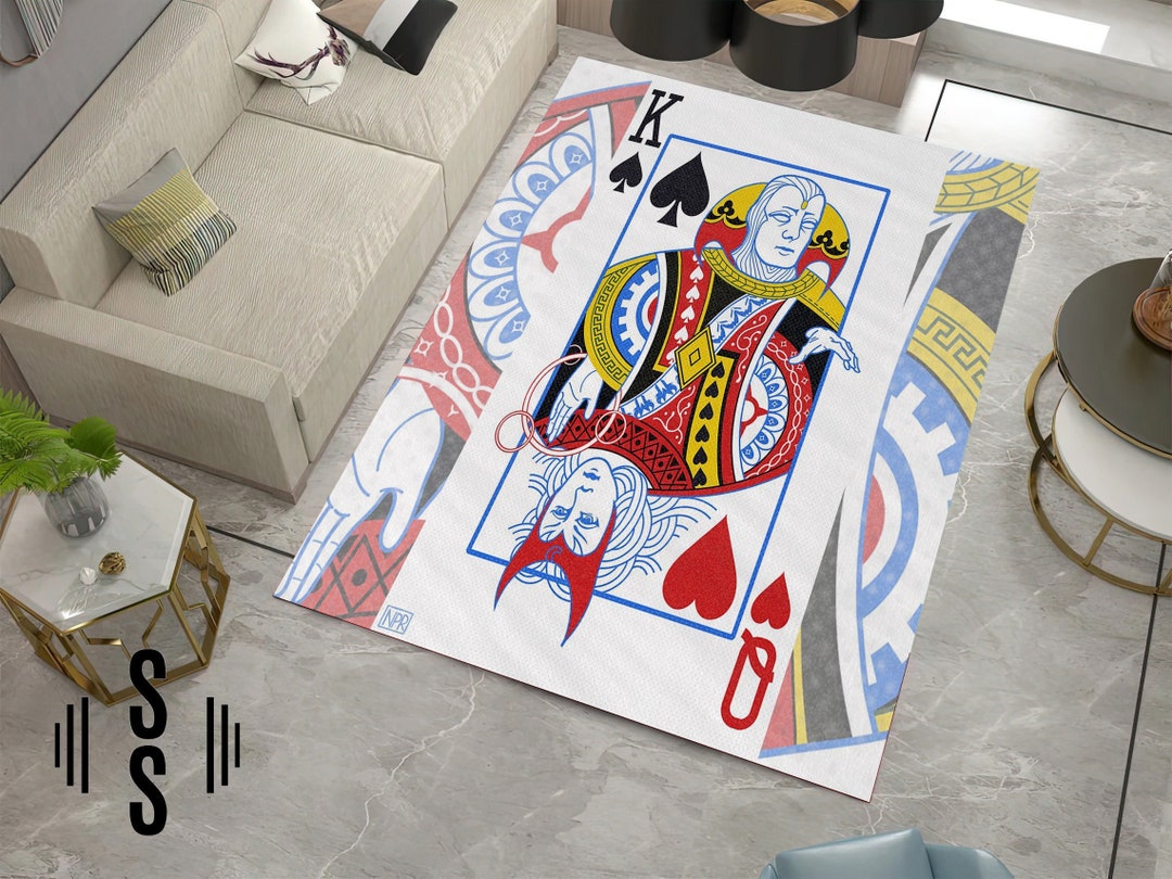 Realistic Playing Card Rug Playing Cards Symbols Playing - Etsy