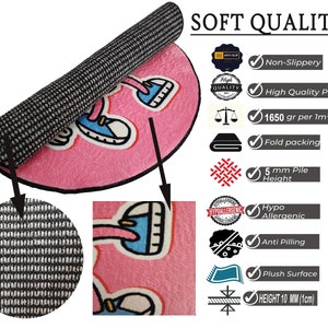 Wave Rug, Moon Rug, Moon Decor, Wavy Rug, Japanese Rug, Kanagawa Wavy ...