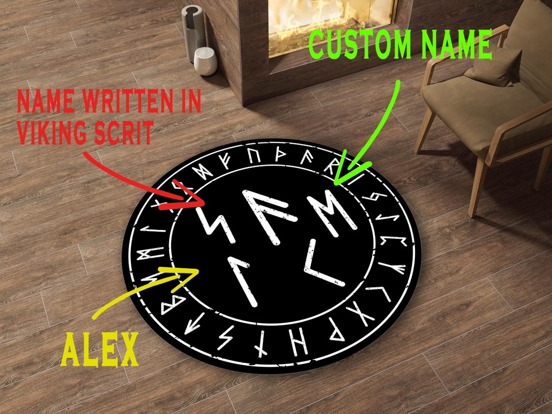 Custom Viking Alphabets Carpet, That Can Be Written in Viking Alphabets ...