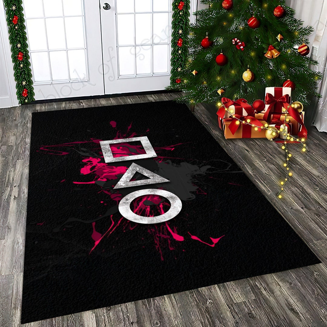 Gamers Controller Rug, Gaming Room Decor , Arcade Game, Play Station ...