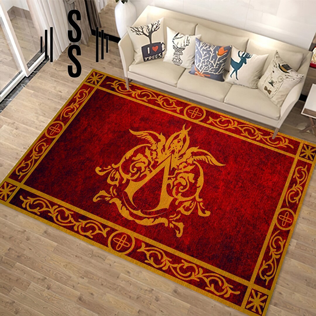 Roman Empire Flag Pattern Rug Game Room Rug Arcade Rug - Etsy