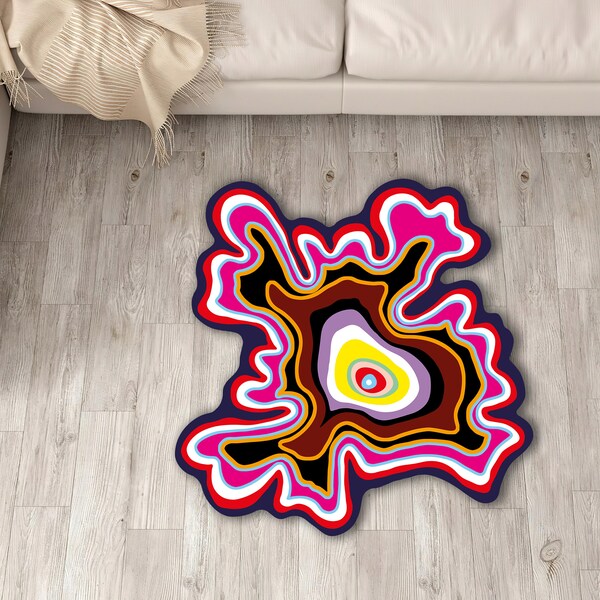 Trippy Rug - Etsy