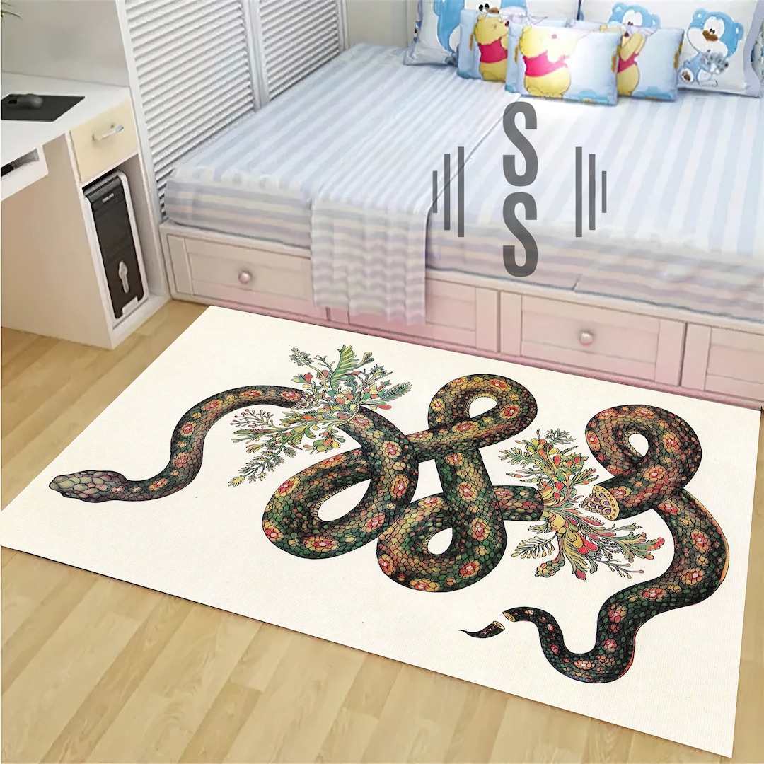 Snake Rug, Modern Rug, Colorful Rug, Home Decor, Carpet, Rugs for ...