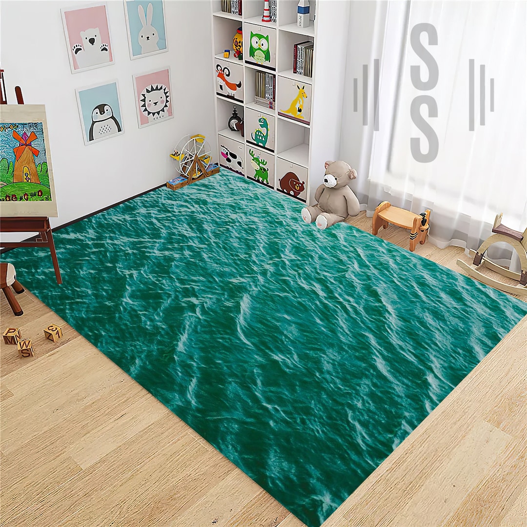 Water Surface Rug Water Ocean Wave Rug Sea Water Ripple Sea - Etsy