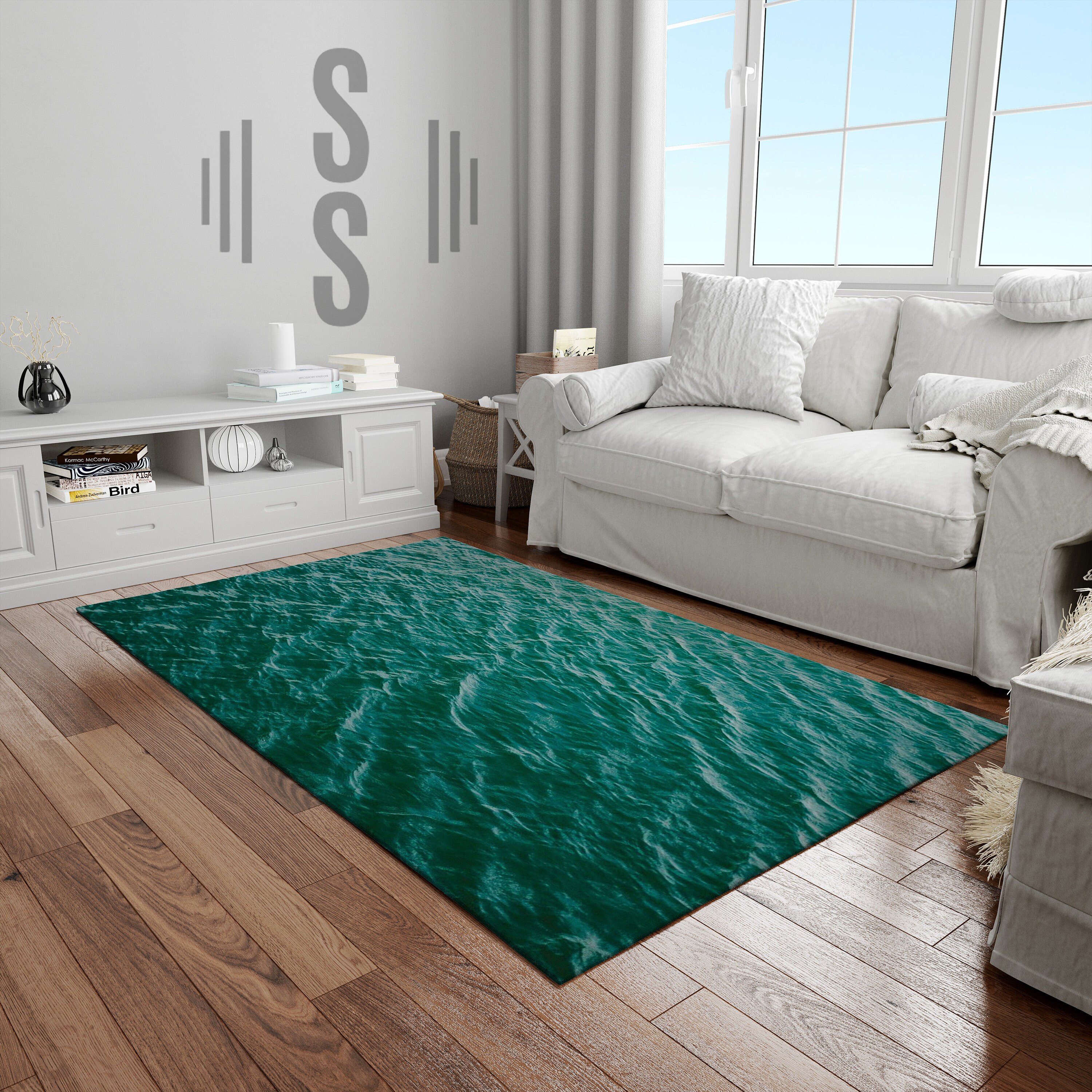 Water Surface Rug Water Ocean Wave Rug Sea Water Ripple Sea - Etsy