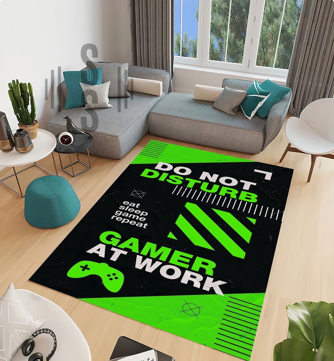 Gamer Gifts, Do Not Dİsturb Rug, Gamer at Work Rug, Game Rug, Video ...