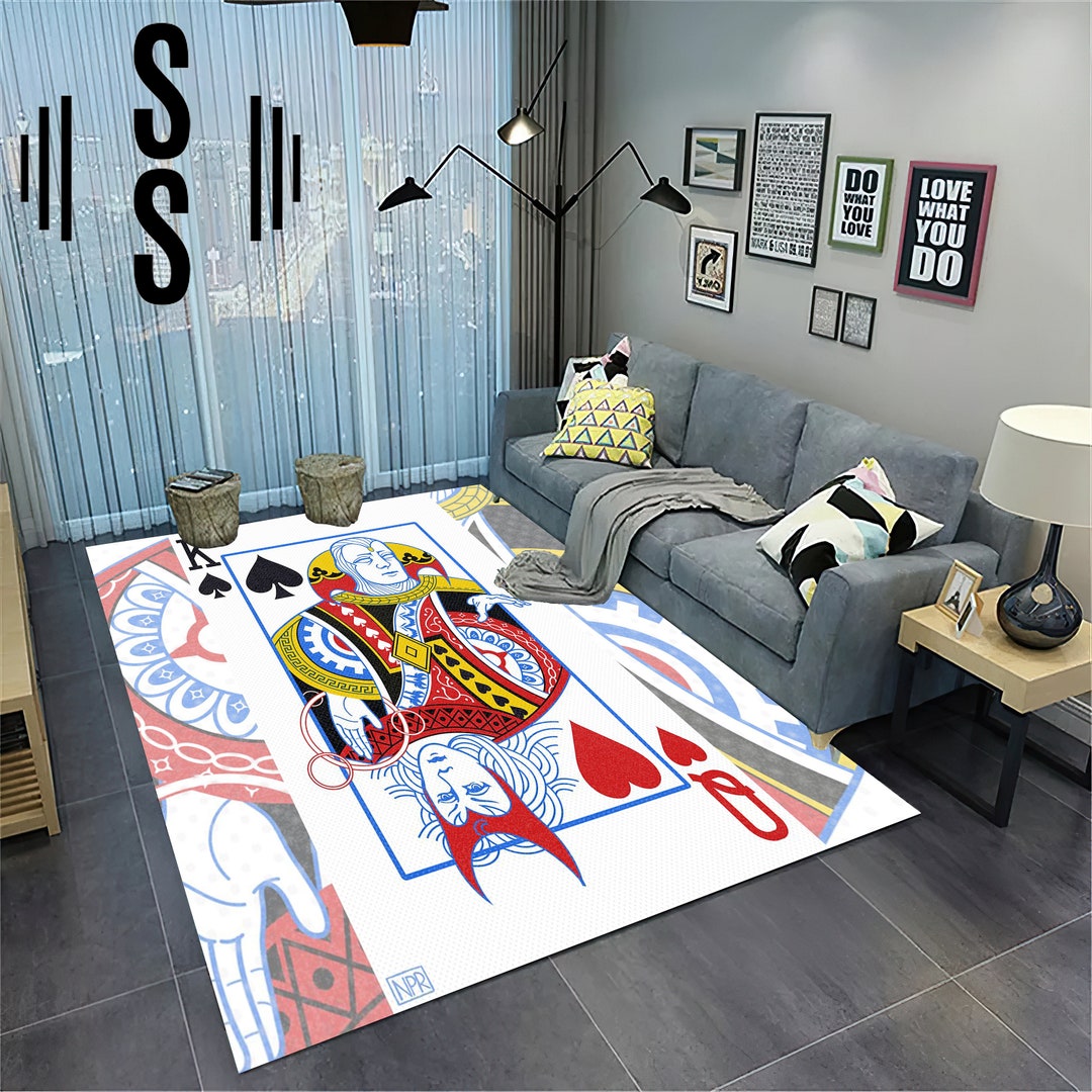 Realistic Playing Card Rug, Playing Cards Symbols, Playing Cards, Poker ...