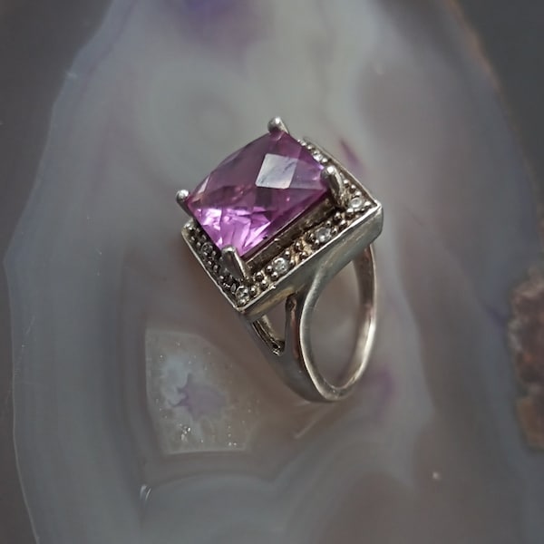 Silver Cocktail Ring - Etsy