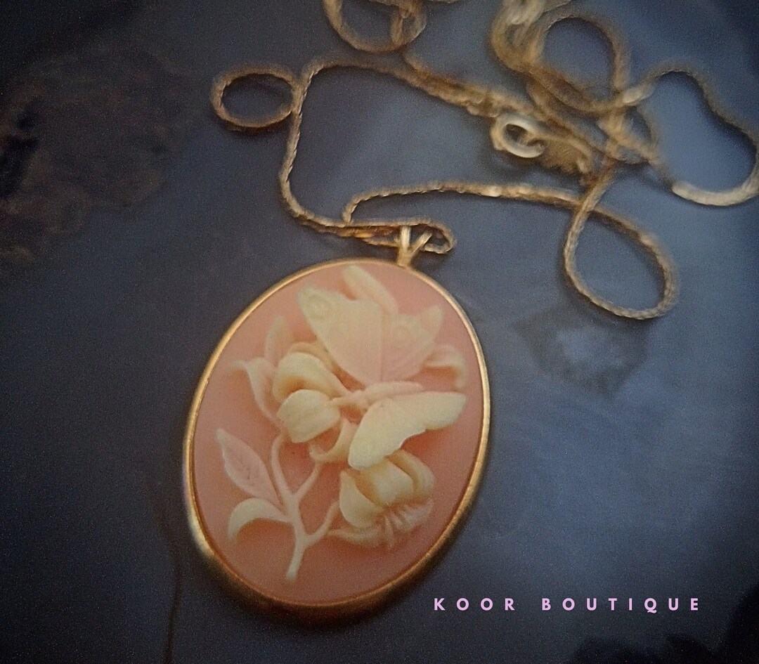 Vtg Trifari Cameo Pendant - Etsy