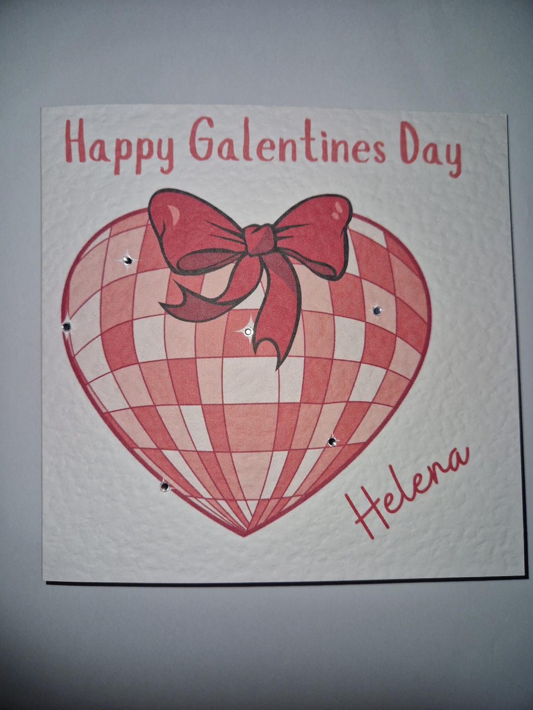 Personalized Galantine's Day Card: Handmade Friendship Card - Etsy