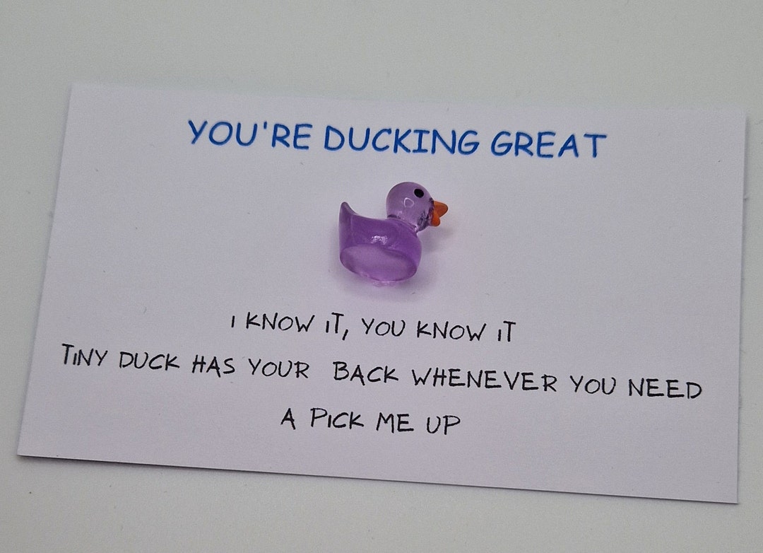 Pocket Duck Hug: Encouragement Gift. - Etsy