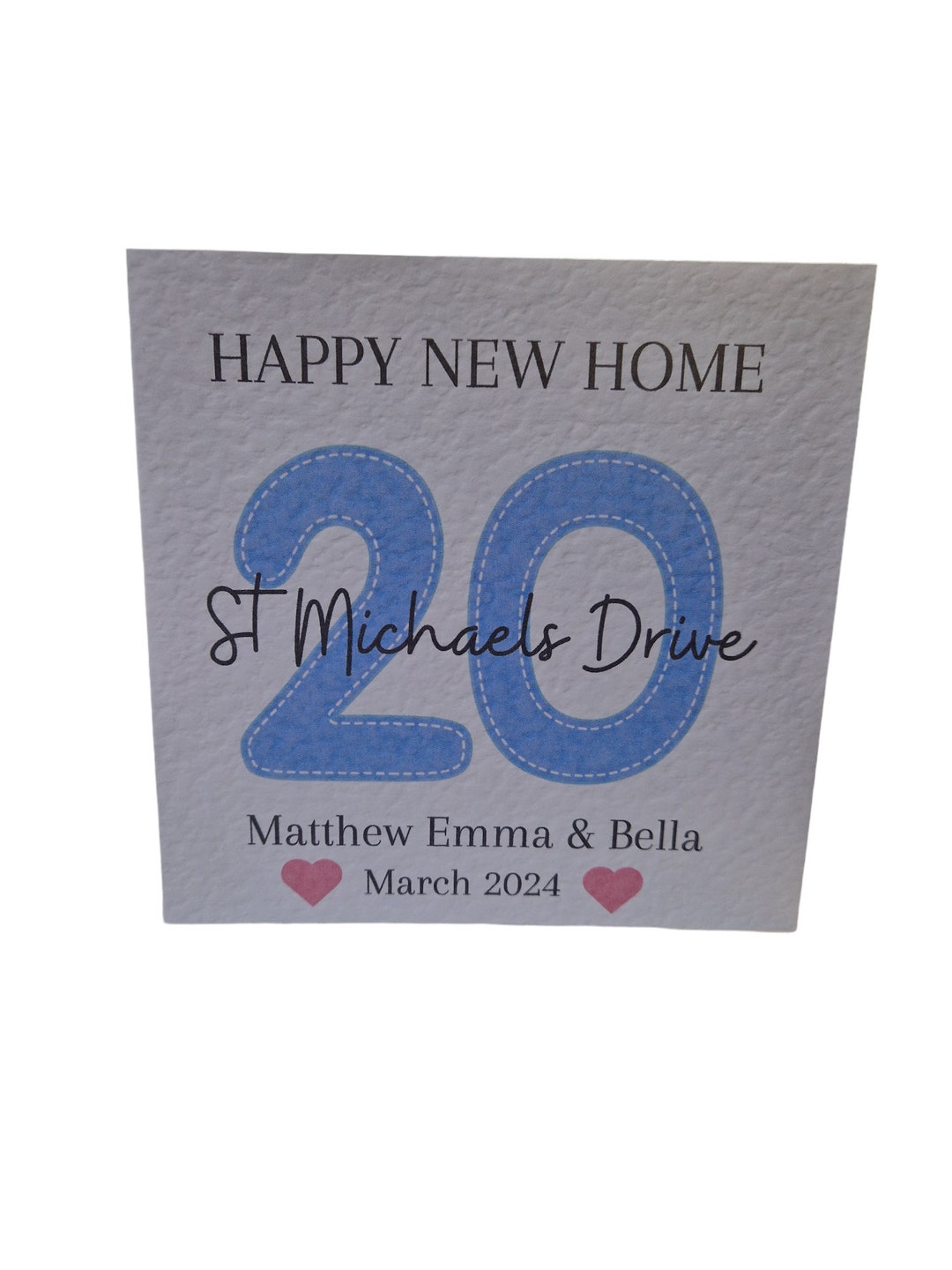Personalised New Home Card, New Home Card, New Home Keepsake, Special ...