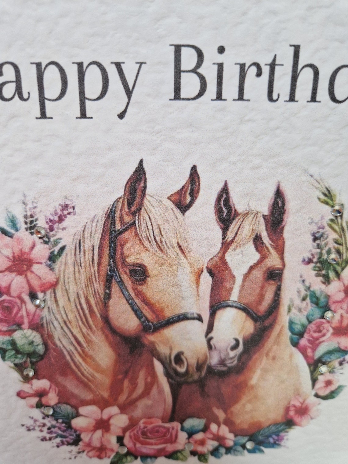 Personalised Birthday Card for Her, Horse Lover Card, Lovely Horse Card ...