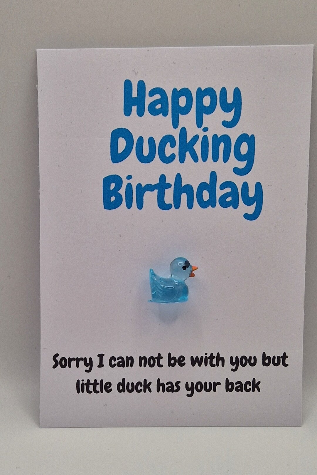 HAPPY BIRTHDAY DUCK Encouragement Duck Thinking of You Duck - Etsy