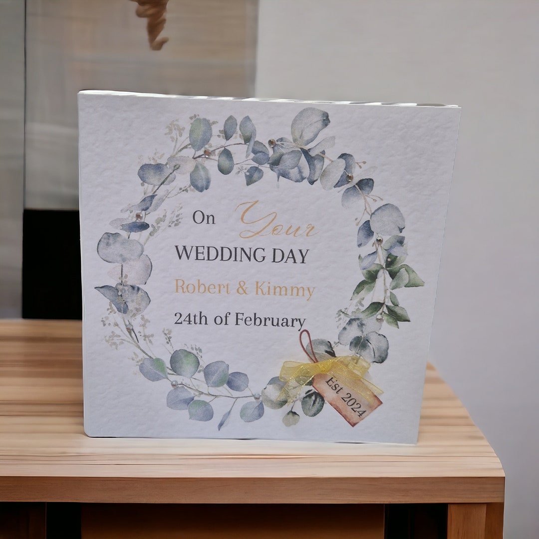 SPECIAL WEDDING CARD, Luxury Wedding Card, Wedding Day, New Mr & Mrs ...