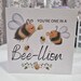 BEE CARD , YOU Are One in a Bellion Card With Wooden Bees Can Be ...