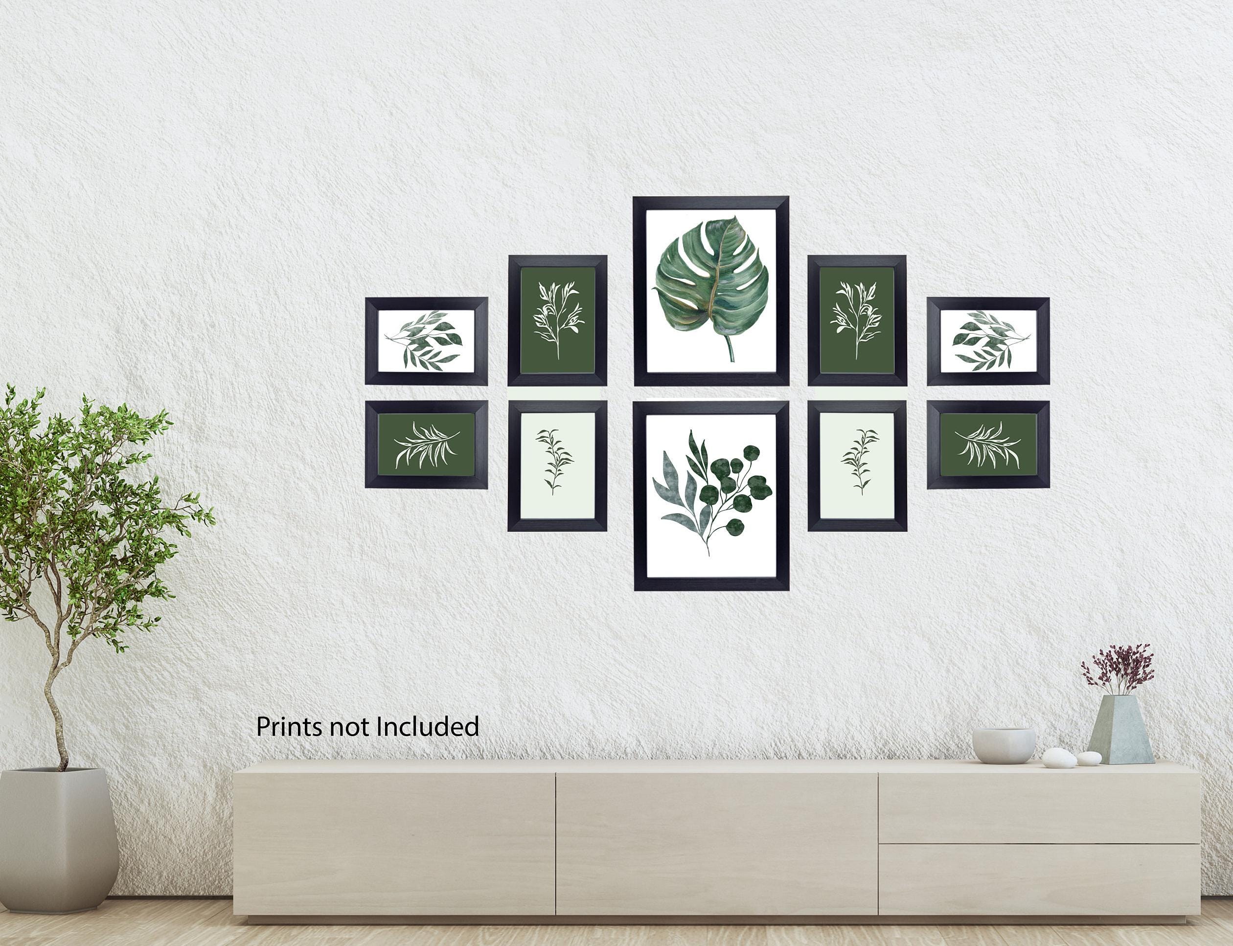 Gallery Wall Frame Set of 10 in Black, Gold, Silver and White , Frame ...