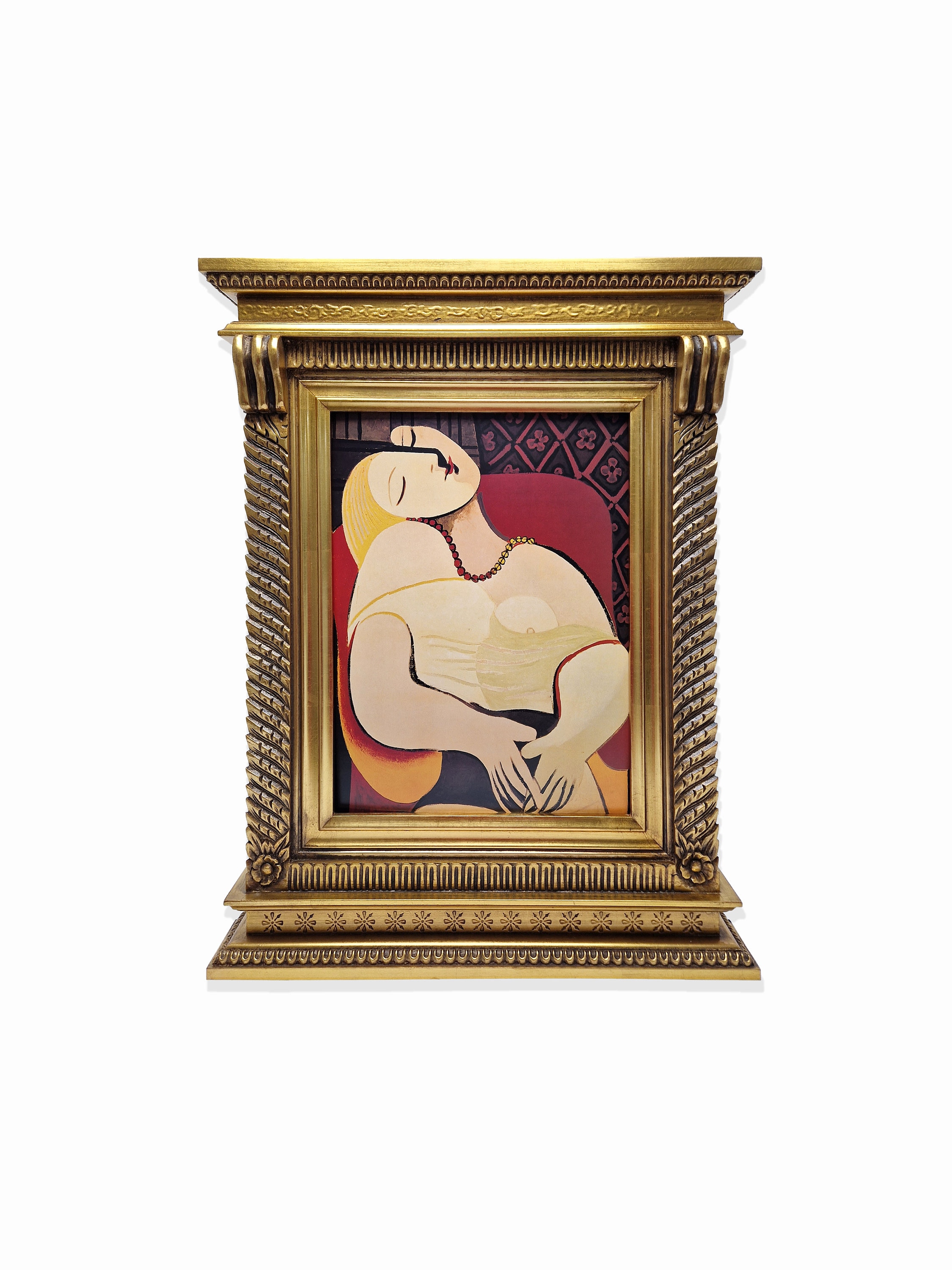 Hand Carved Antique Gold Frame With Picasso Le Reve 12x16 & 16x20 ...