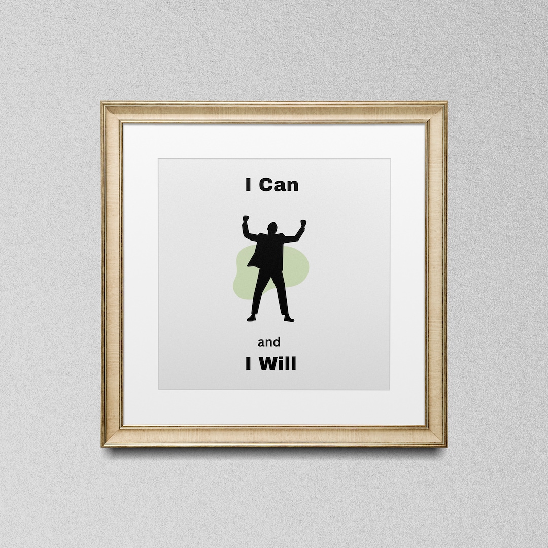 Motivational Poster - Minimalist Quote Print - Office Decor Art ...