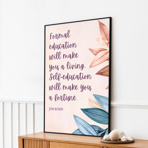 Jim Rohn Quote - Etsy