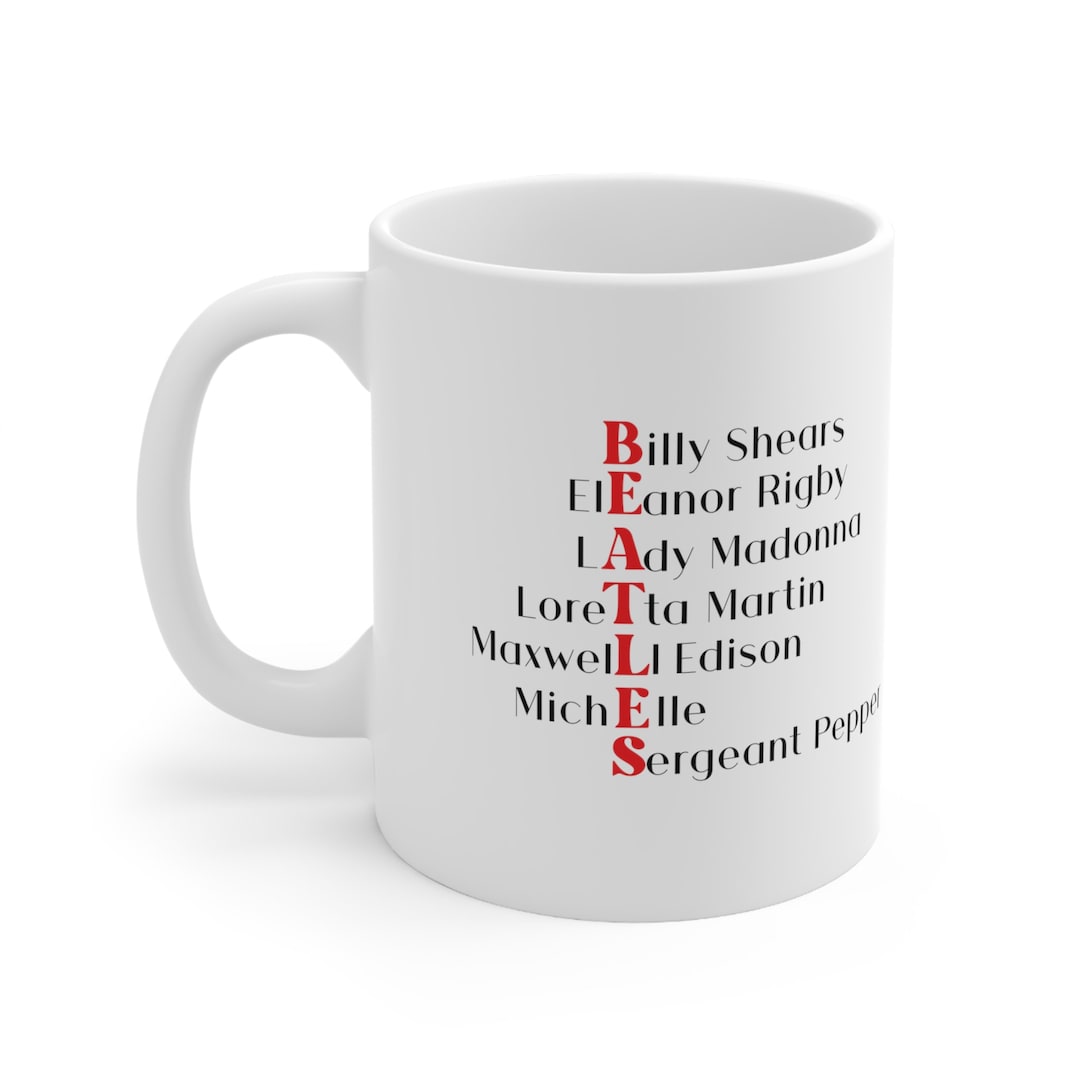 Beatles Mug Billy Shears Beatles Songs Fan Gift Mug - Etsy