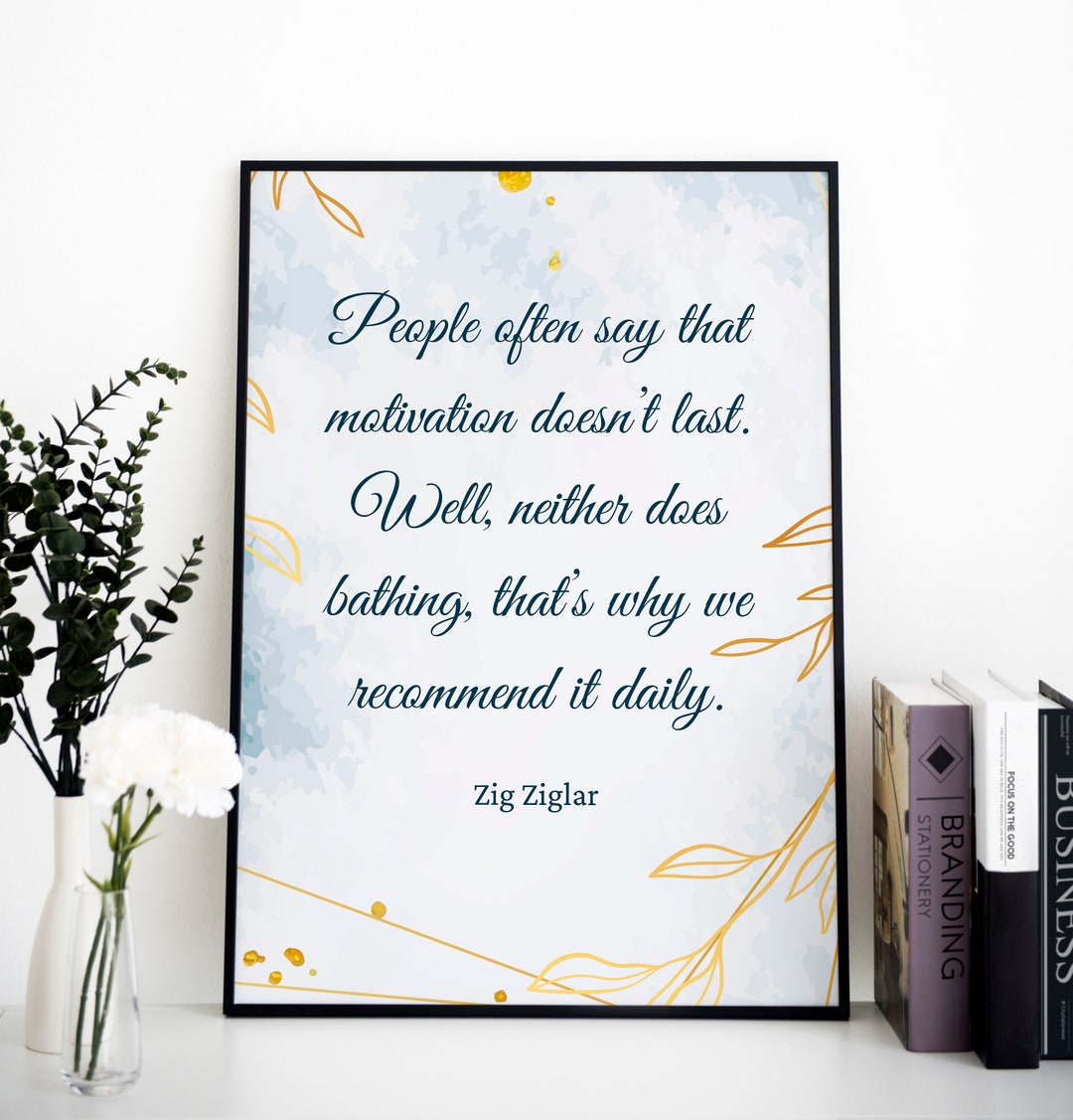 Success Quote Poster - Motivational Art Print - Premium Matte Vertical ...