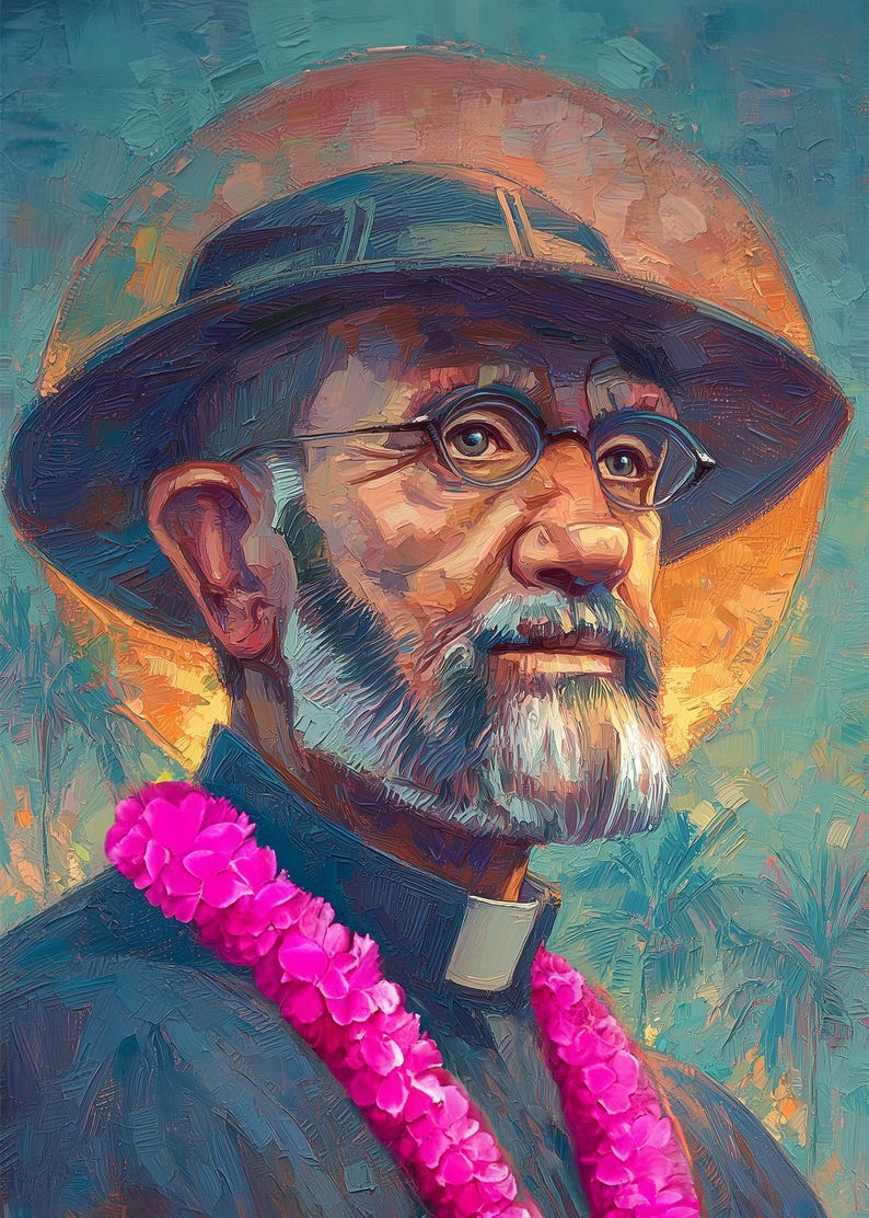Saint Damien of Molokai Art Print - (digital Download) - Etsy