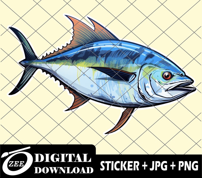 Blue Fin Tuna Bundle PNG, Tuna Bundle Stickers, Blue Fin Tuna Sticker ...