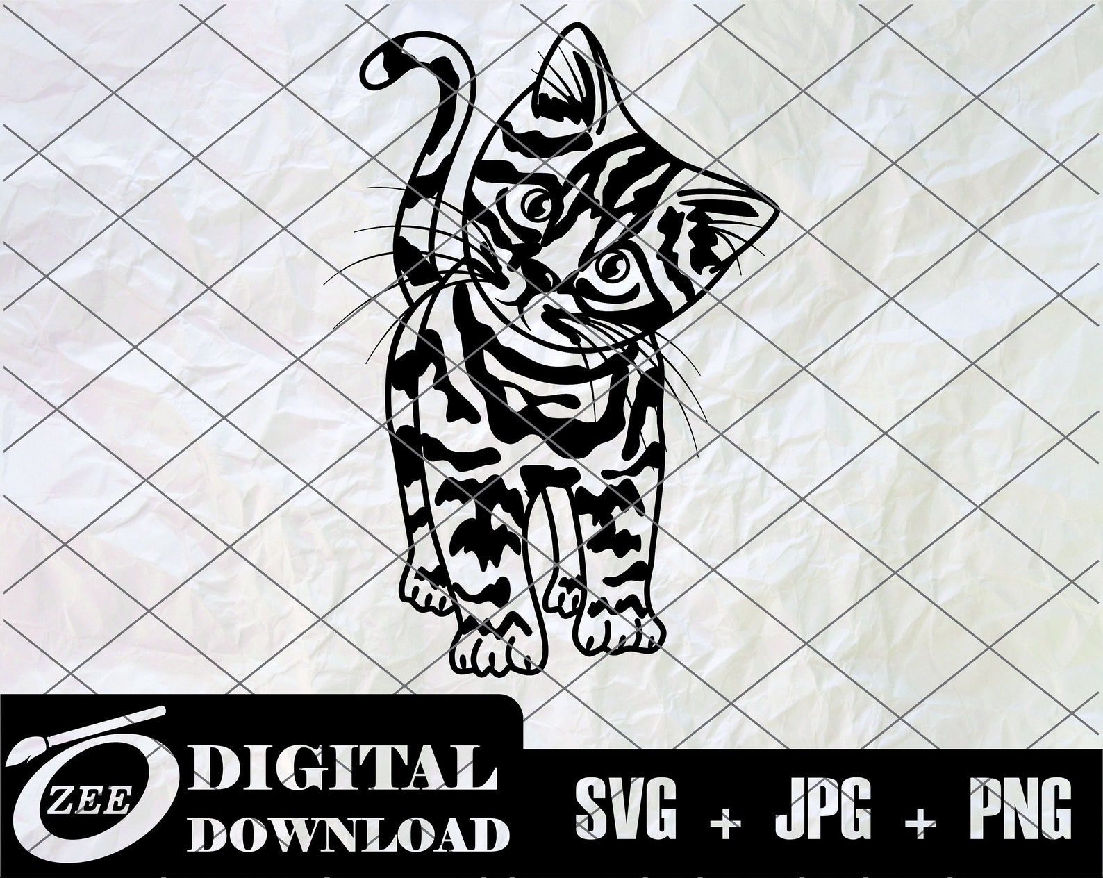 Cute Cat SVG | Curious Kitten Clipart | Cat Svg | Cat Clipart | Peeking ...