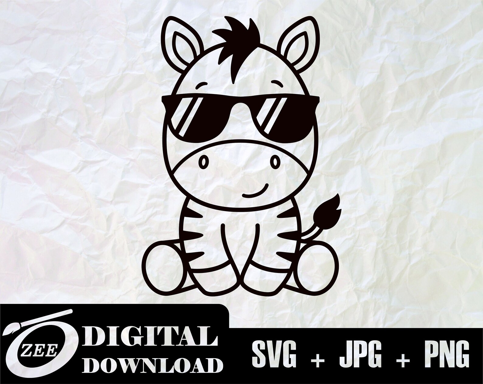 Baby Zebra SVG, Zebra SVG, Zebra Sunglass, Animal Svg - Etsy