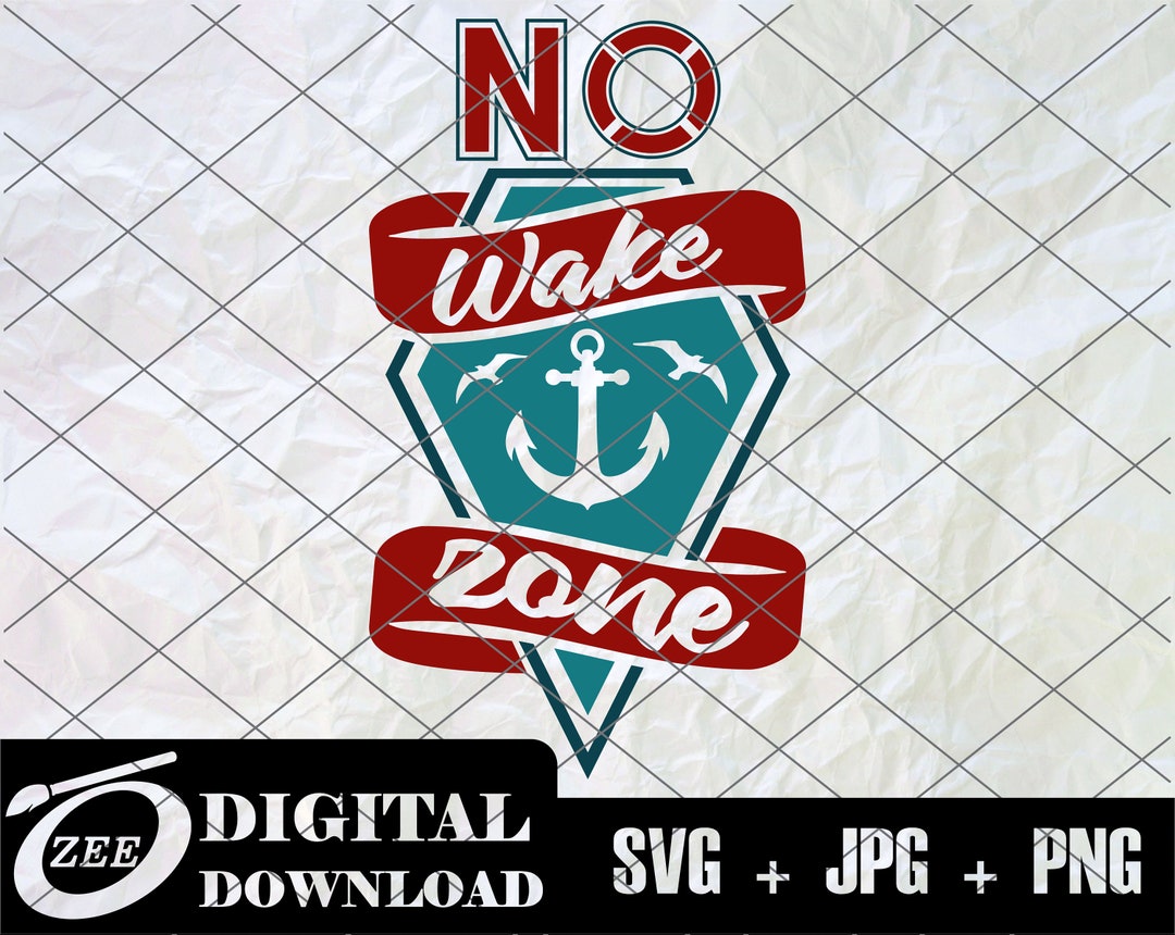 No Wake Zone SVG, Fishing Rule SVG, Fish SVG, Fishing Silhouette - Etsy