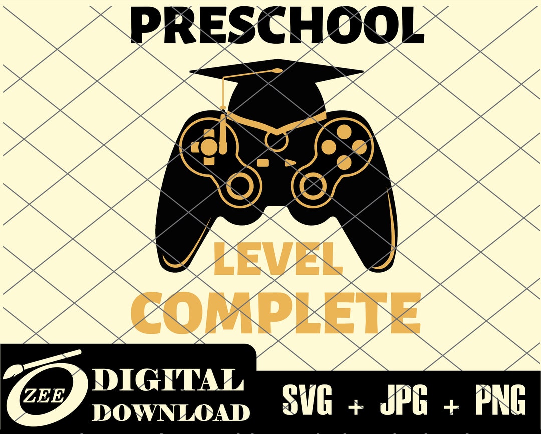 Pre School Level Complete Svg, Pre School Graduate Svg, Graduation Cap ...