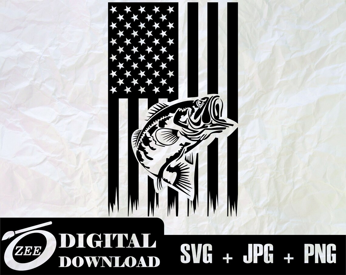 Fish Banner SVG, Fish SVG, Fishing Flag SVG, Fish Logo Svg - Etsy