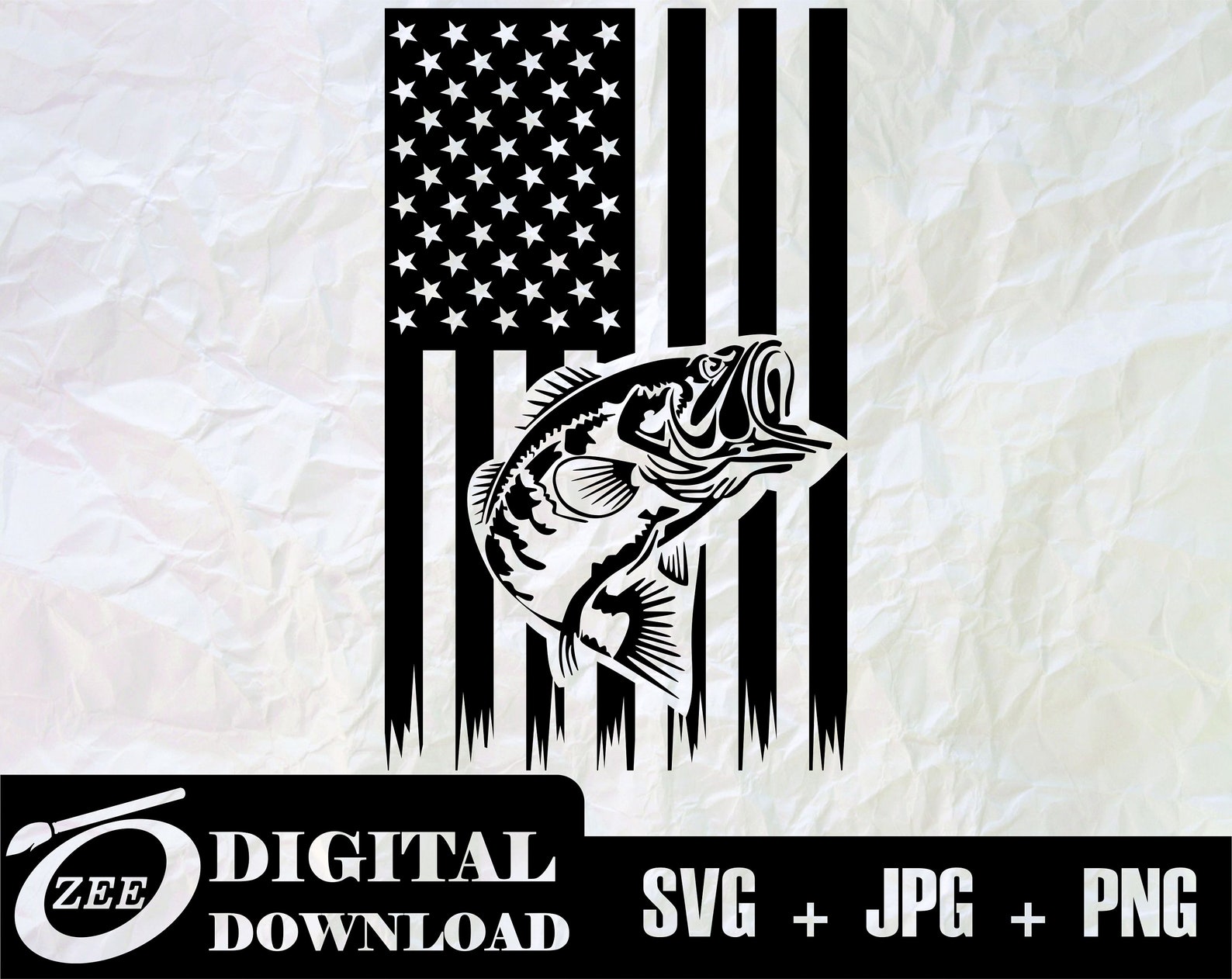 Fish Banner SVG, Fish SVG, Fishing Flag SVG, Fish Logo Svg - Etsy