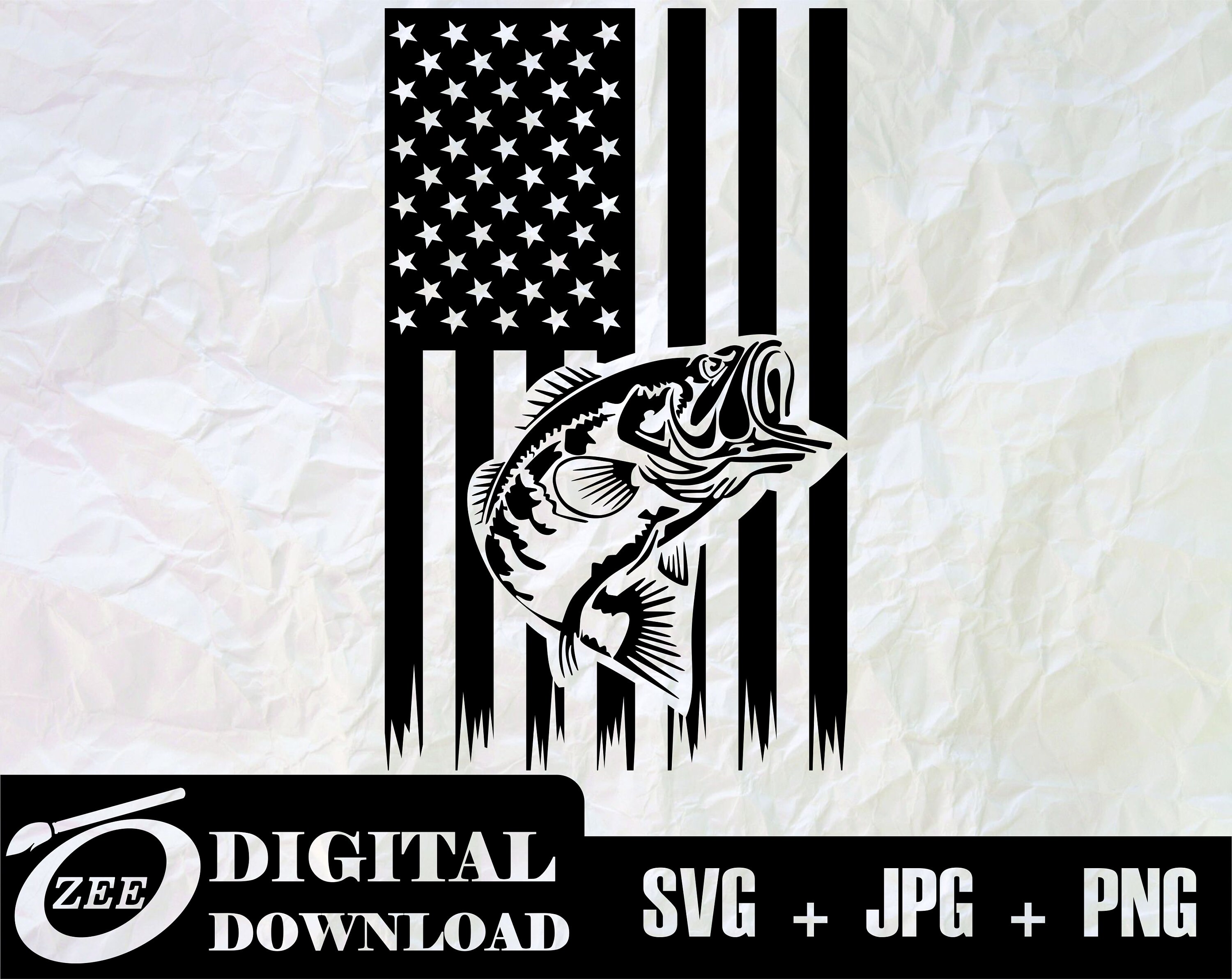 Fish Banner SVG, Fish SVG, Fishing Flag SVG, Fish Logo Svg - Etsy