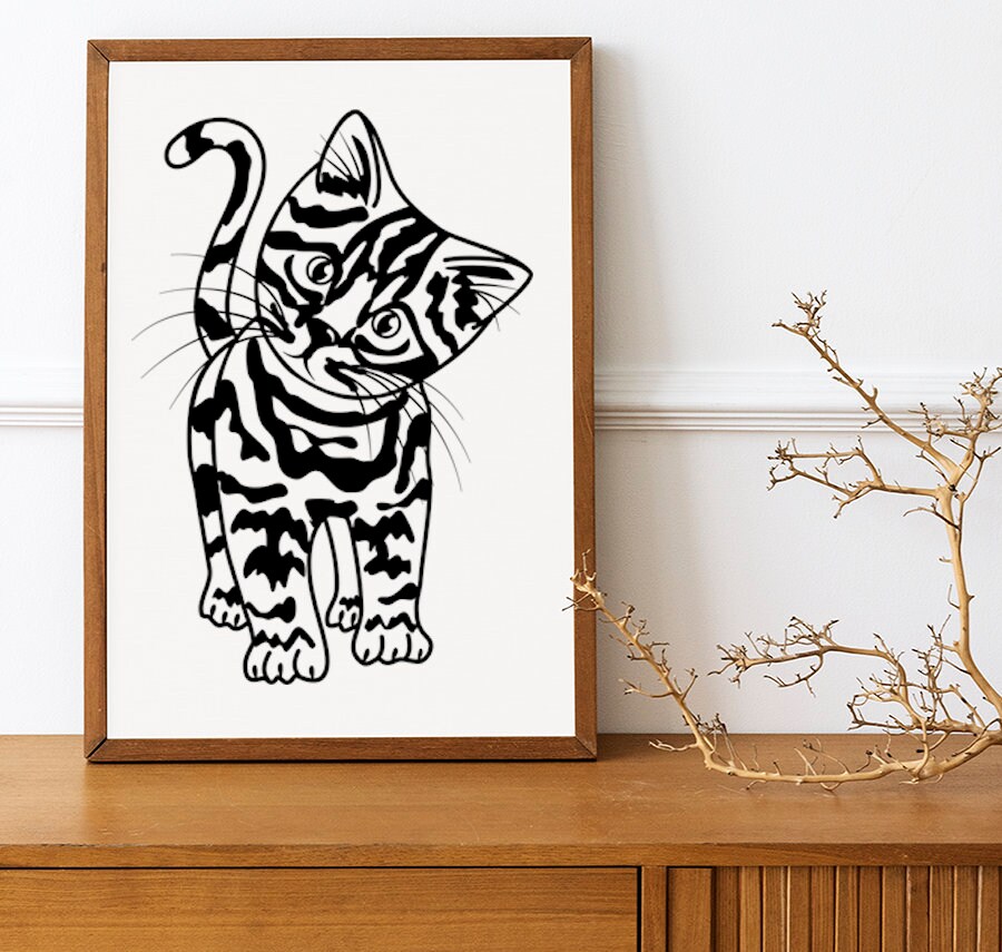 Cute Cat SVG | Curious Kitten Clipart | Cat Svg | Cat Clipart | Peeking ...