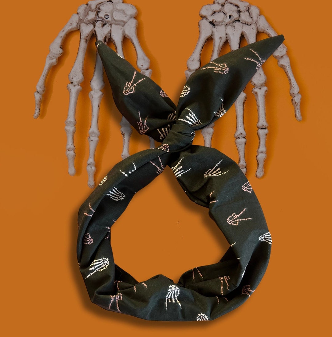 Rock On, Skeleton Hand Headband, Halloween Headband, Costume, Wired ...